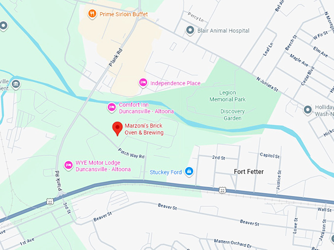 16. marzoni&rsquo;s brick oven & brewing co. map