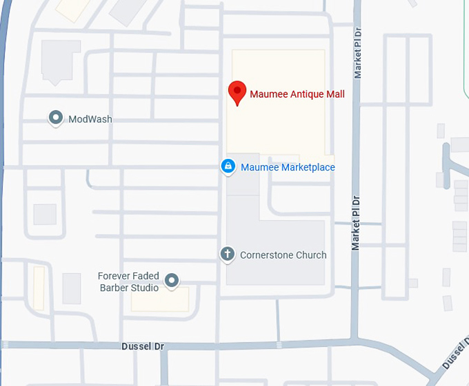 16. maumee antique mall map