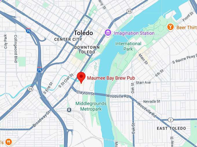 16. maumee bay brewing company map