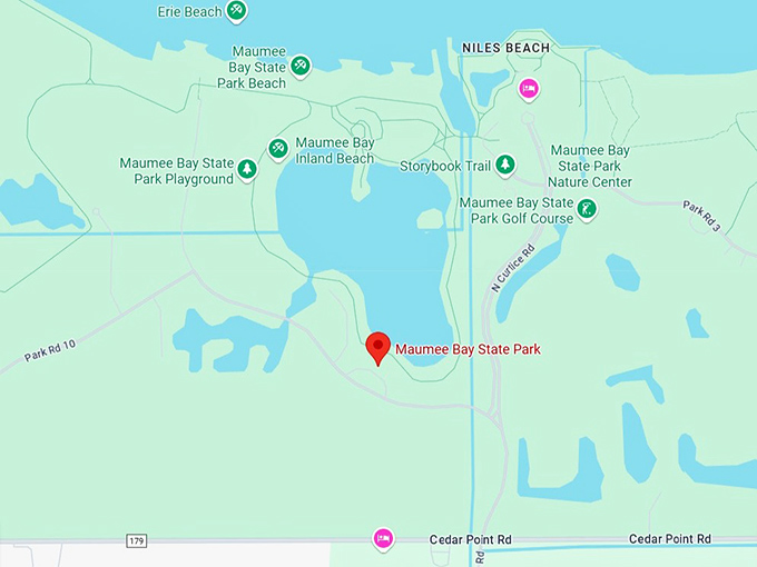 16. maumee bay state park 1400 state park rd map