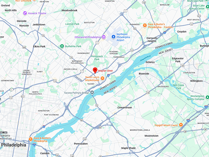 16. mayfair diner map