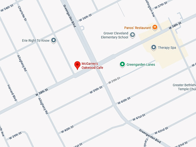 16. mcgarrey's oakwood cafe map