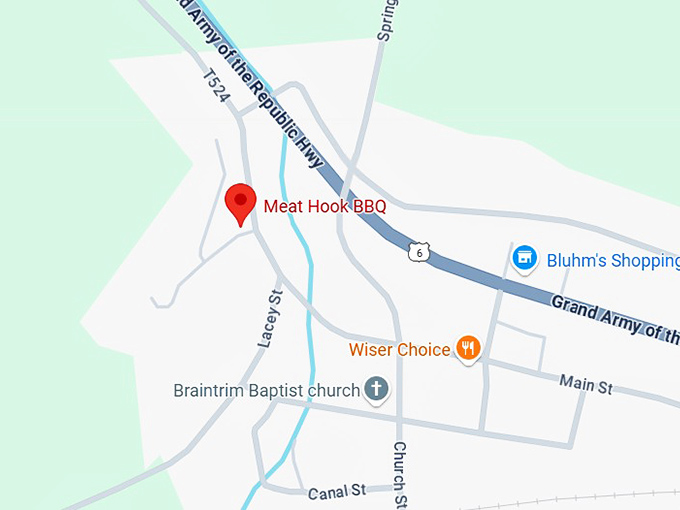 16. meat hook bbq map