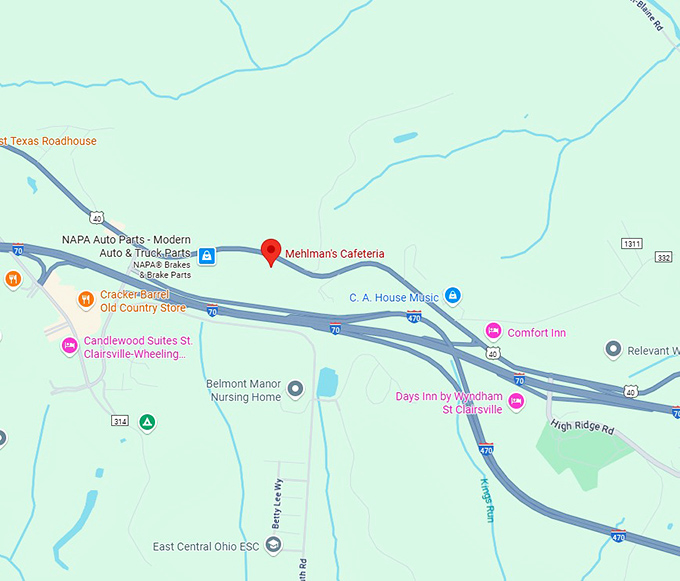 mehlman's cafeteria map