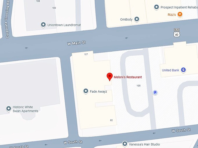 16. meloni's restaurant map