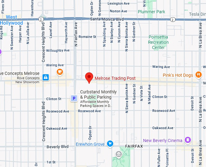 16. melrose trading post map