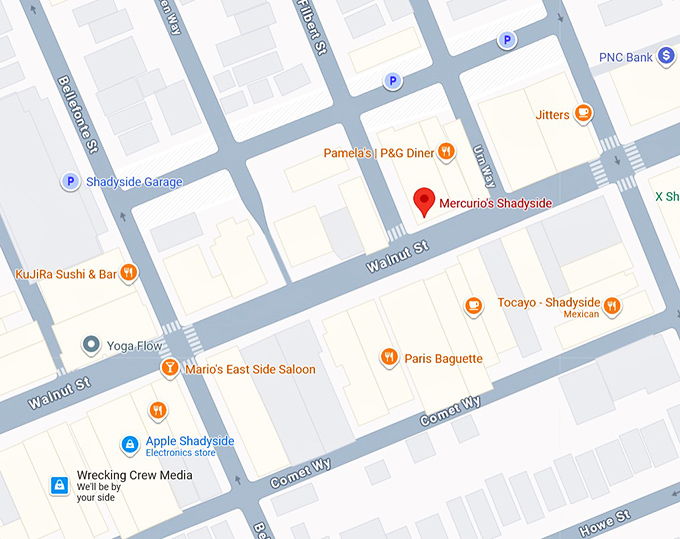 16. mercurio's shadyside map