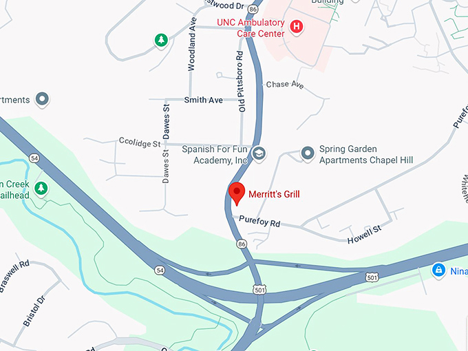 16. merritt's grill map