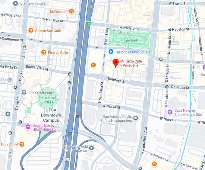 16. mi tierra cafe y panaderia map