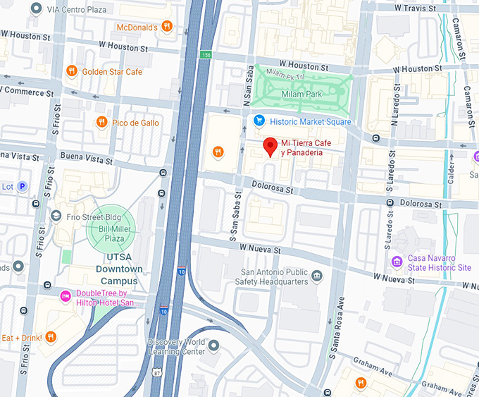 16. mi tierra cafe y panaderia map