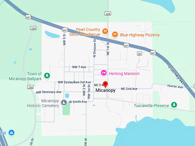 16. micanopy map
