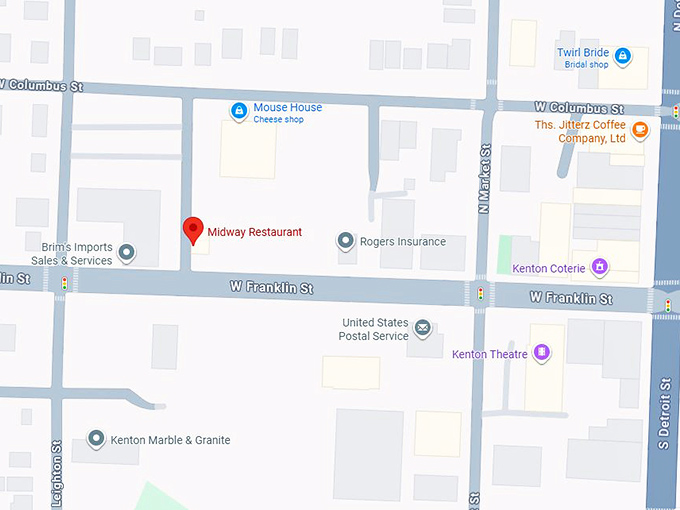 16. midway restaurant map