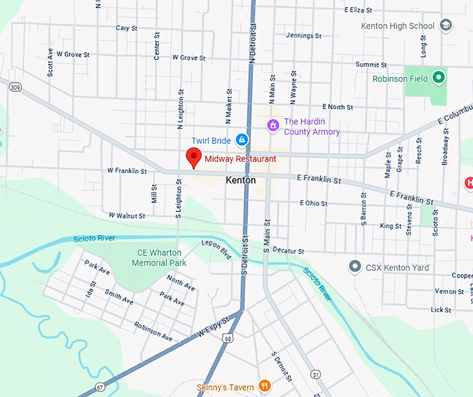 16. midway restaurant map