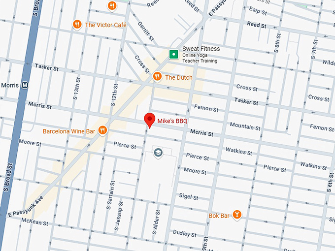 16. mike&rsquo;s bbq map