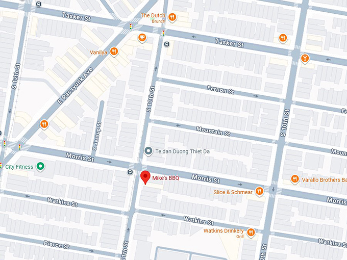 16. mike's bbq map