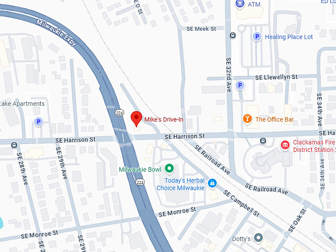 mike&rsquo;s drive‑in map