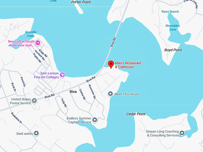 16. mike's restaurant & crabhouse map