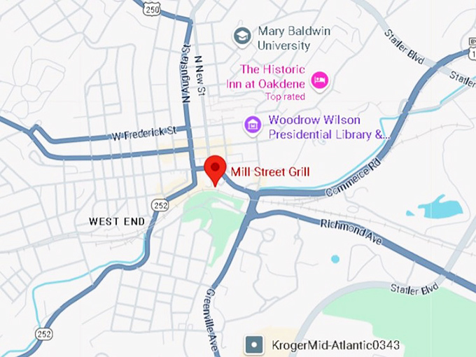 16. mill street grill map
