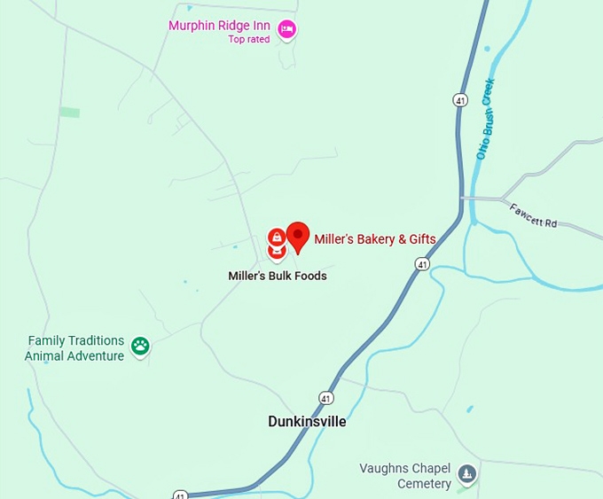 16. miller's bakery & gifts map