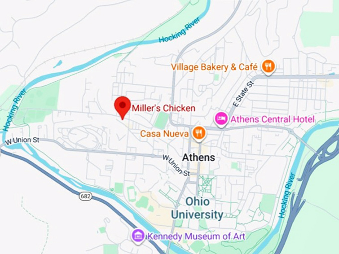 16. miller's chicken map