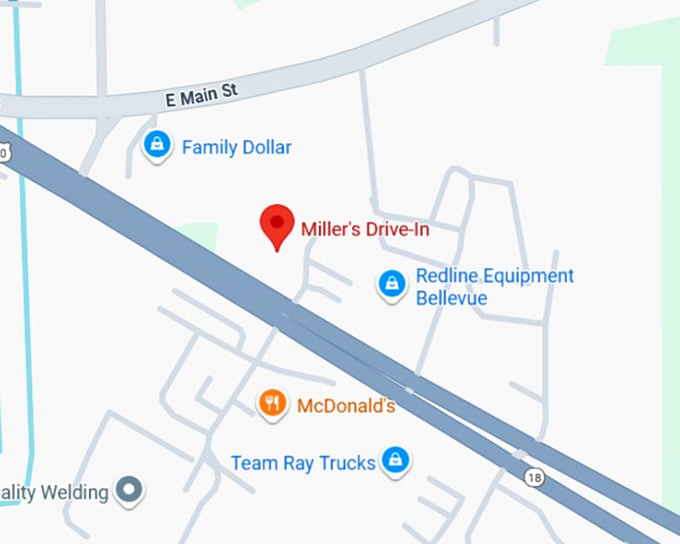 16. miller&rsquo;s drive in map