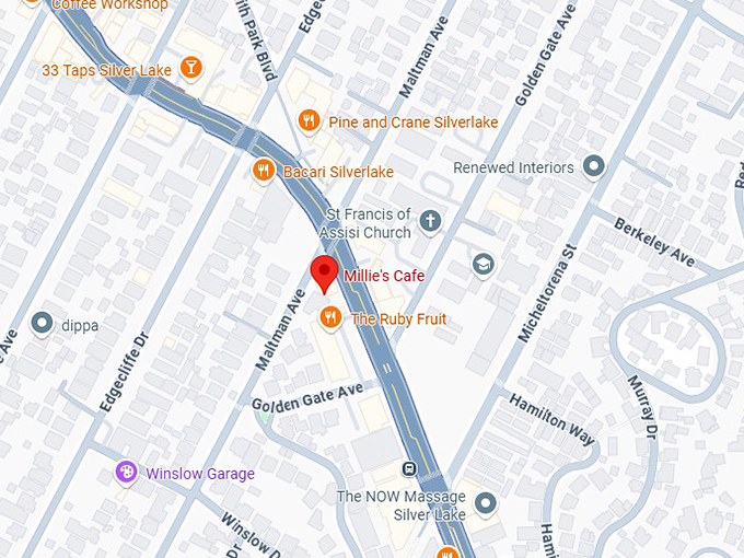 16. millie&rsquo;s cafe map