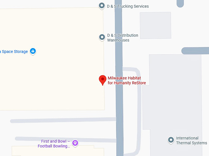 16. milwaukee habitat for humanity restore (3015 n 114th st) map