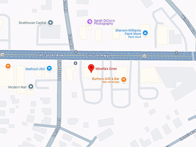 16. minella's diner map