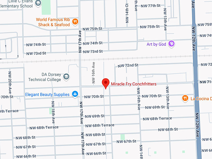 16. miracle fry conchfritters map