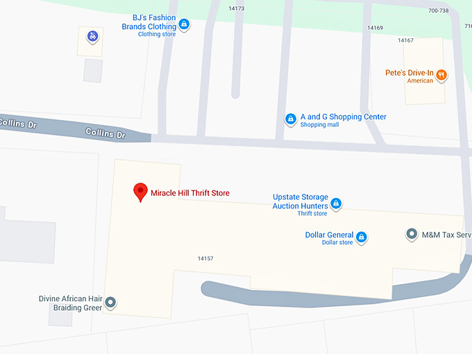 16. miracle hill thrift store map