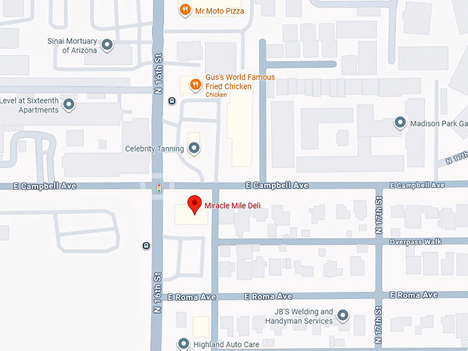 16. miracle mile deli map