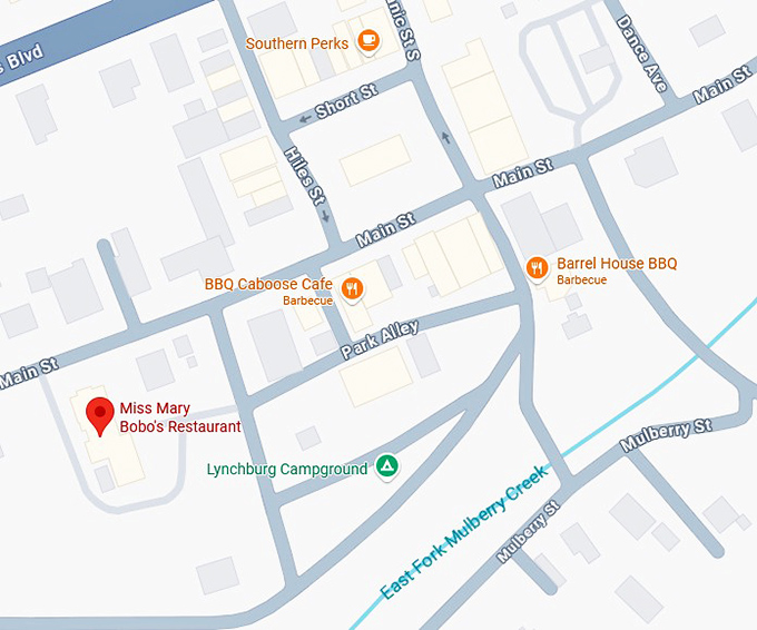 16. miss mary bobo's restaurant map