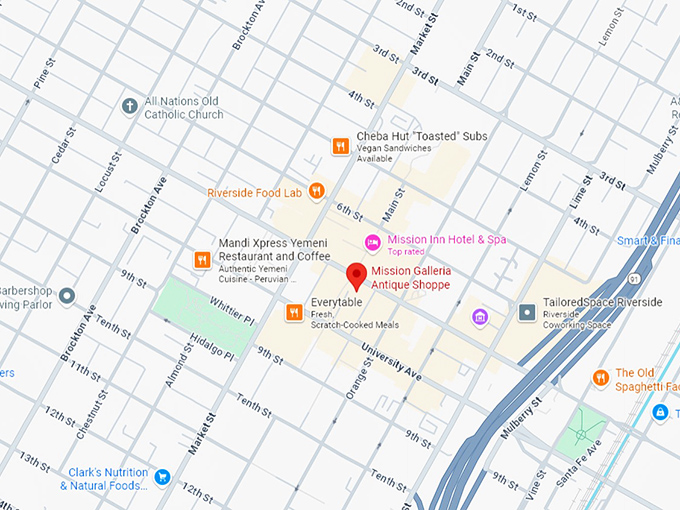 16. mission galleria antique shoppe map