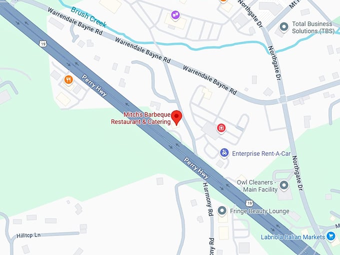 16. mitch&rsquo;s bbq map