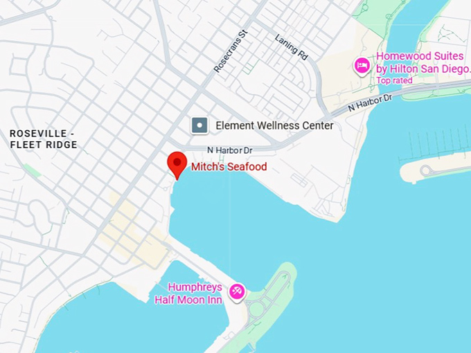 16. mitch's seafood map