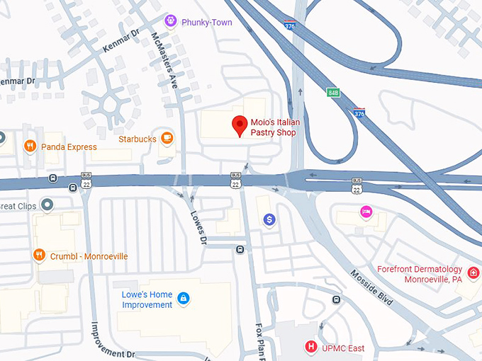16. moio's italian pastry shop map