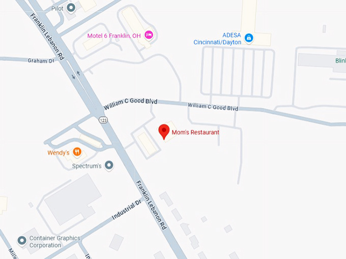 16. mom's restaurant franklin map