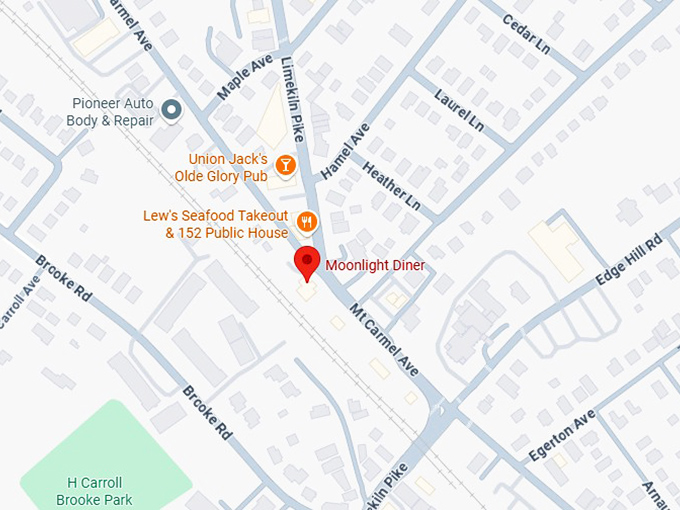moonlight diner map