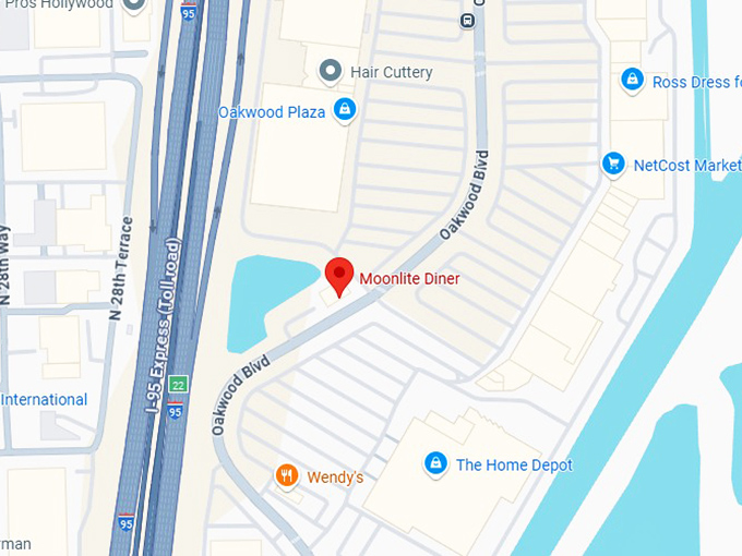 16. moonlite diner map