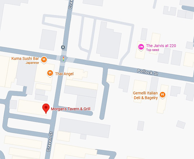 16. morgan's tavern & grill map