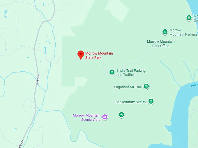 16. morrow mountain state park map