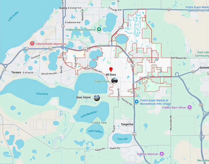16. mount dora map