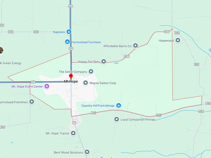 16. mount hope, oh map