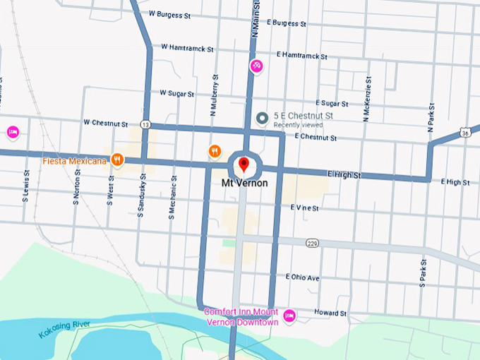 16. mount vernon ohio map