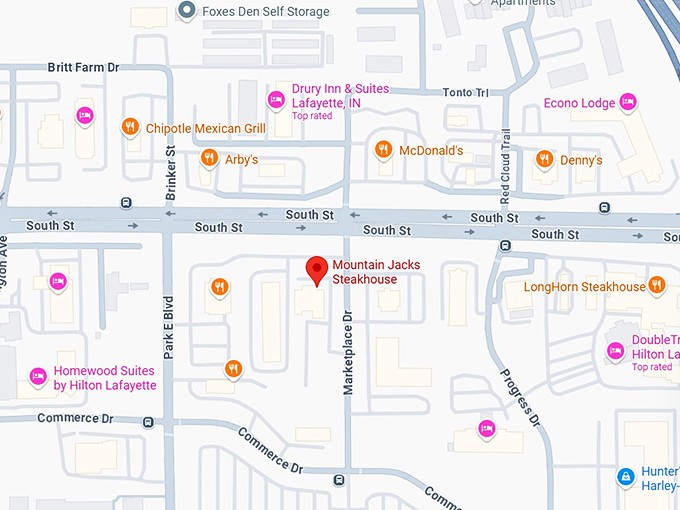 16. mountain jack&rsquo;s steakhouse map