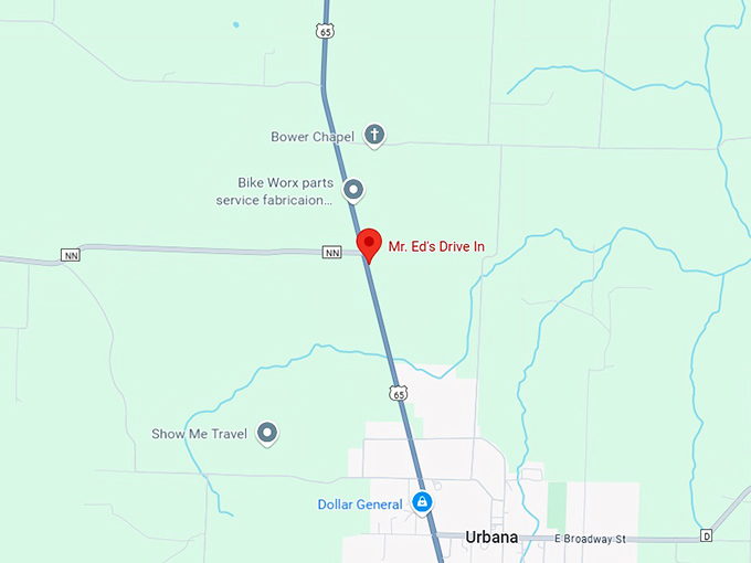 16. mr. ed's drive in map