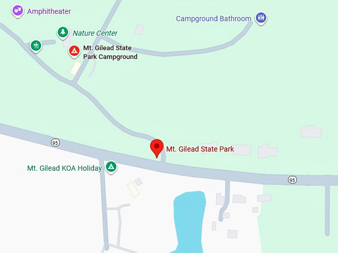 16. mt. gilead state park map