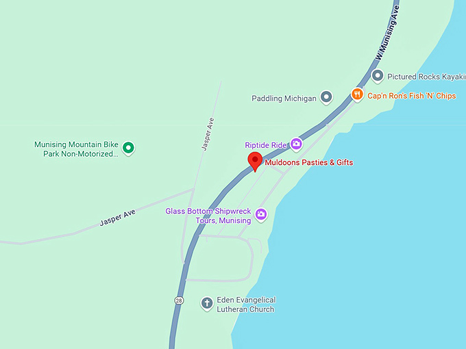 muldoons pasties & gifts map