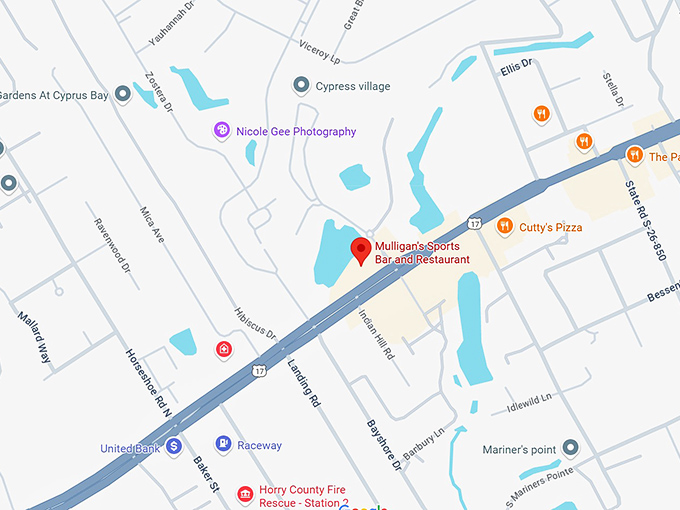 16. mulligan's sports bar and restaurant map