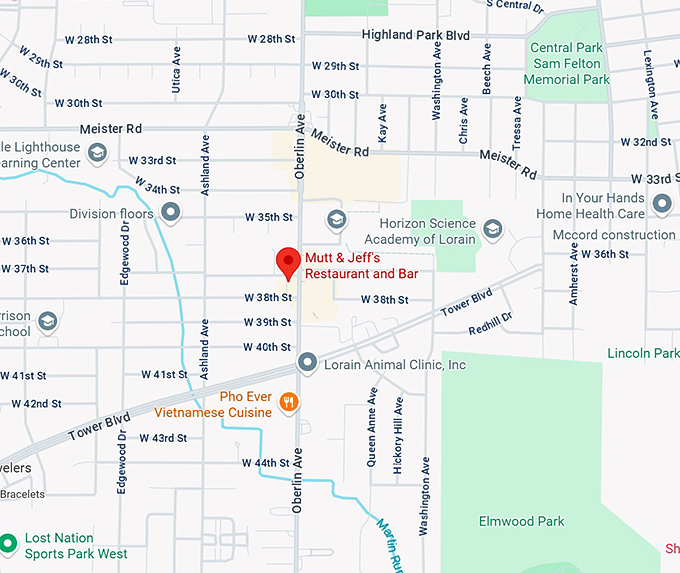 16. mutt & jeff's restaurant and bar map